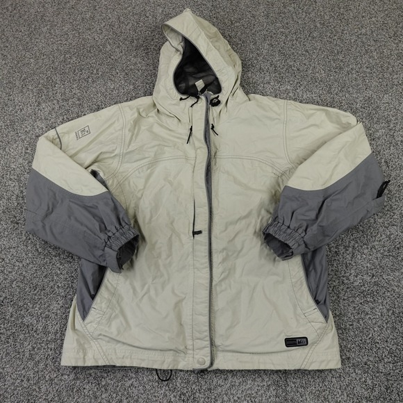 REI | Jackets & Coats | Vtg Rei Jacket Womens Xl Beige Gray Elements ...